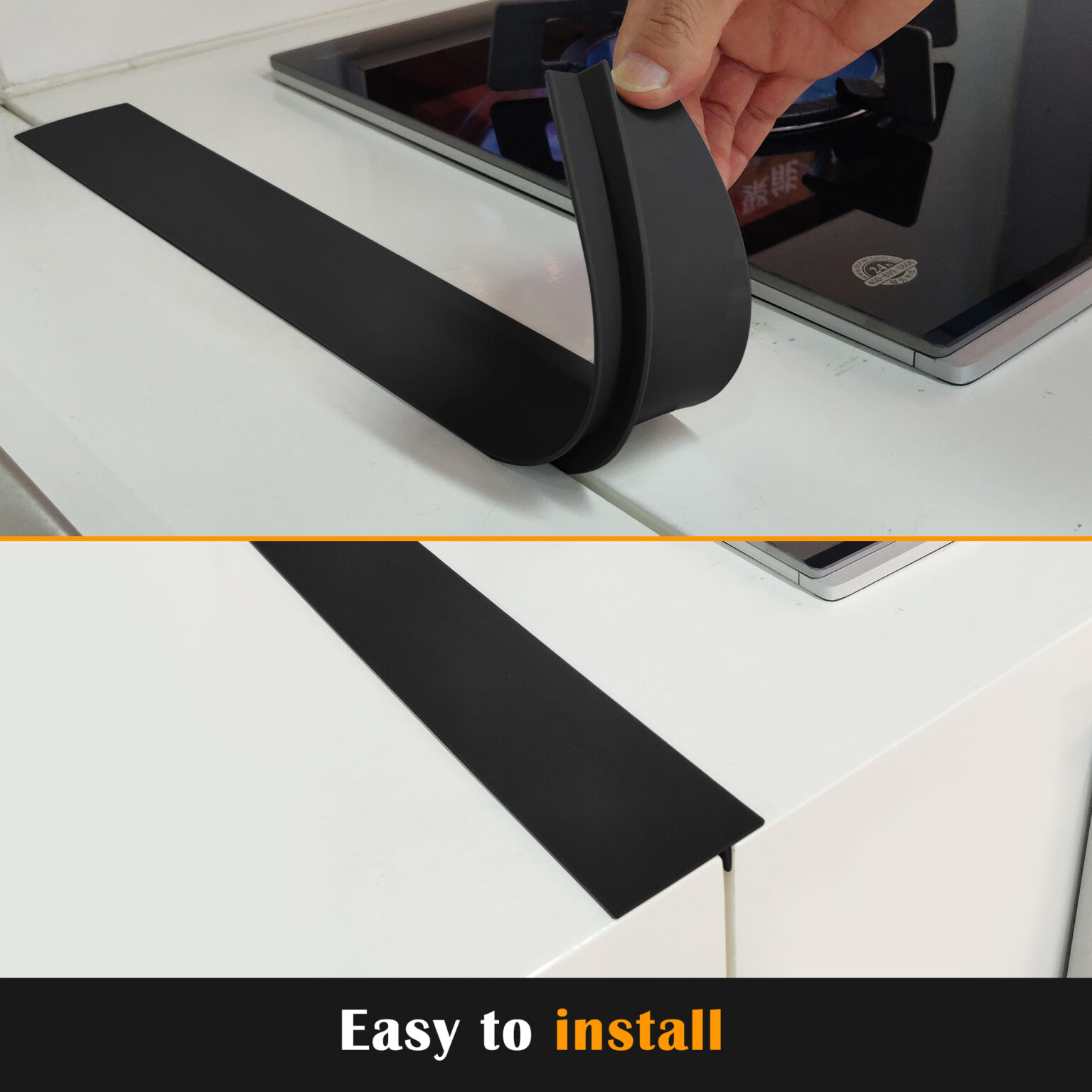 How to use silicone stove gap cover